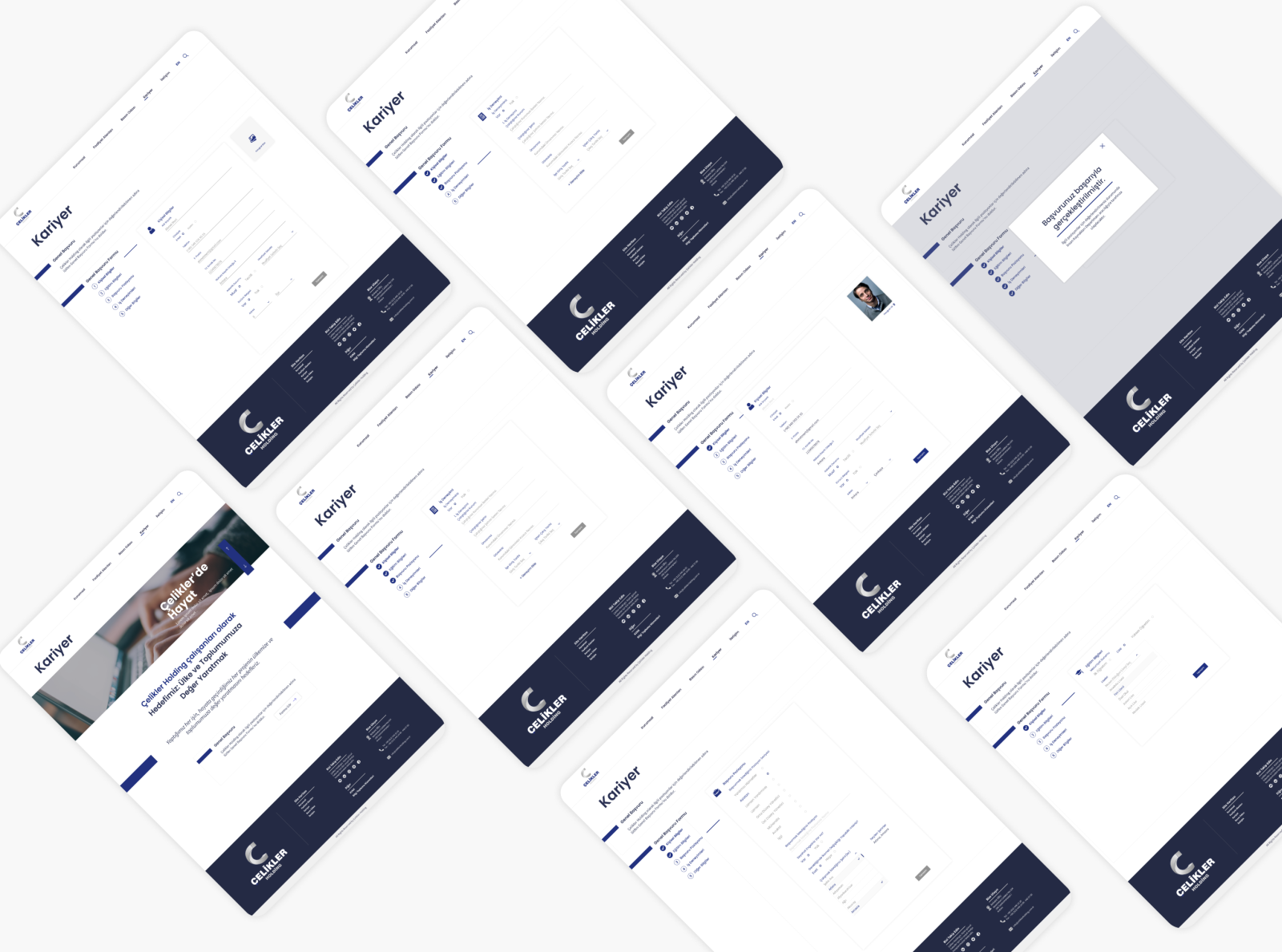 Job application form by Betim Zaman on Dribbble