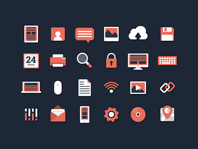 Technology Icon Set by Kain X Theory on Dribbble