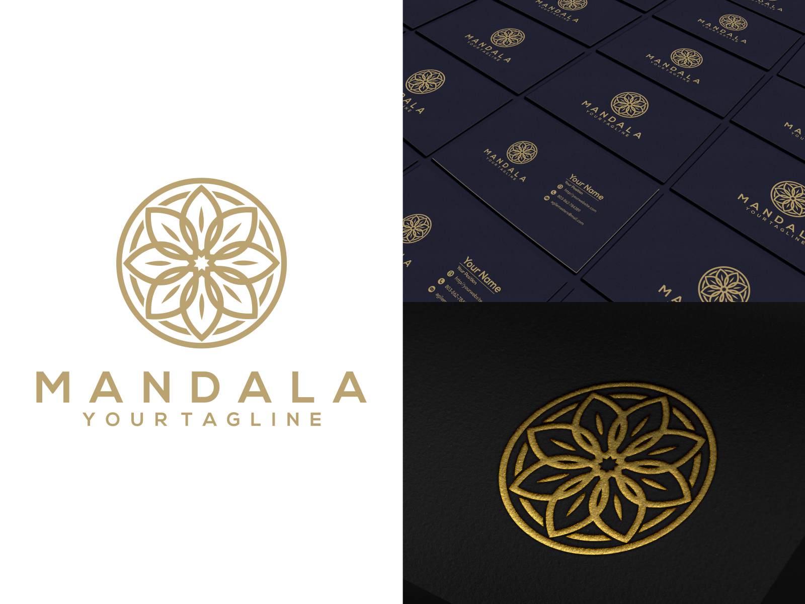 simple mandala logo design by satset Std on Dribbble