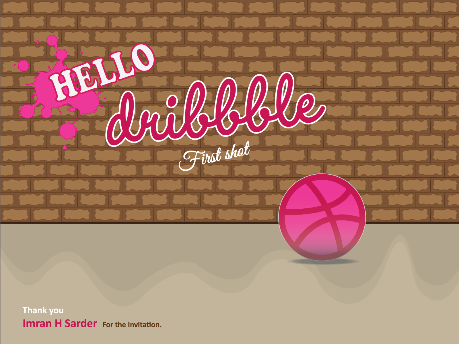 Hello Dribbble (1st shot) by Humayon Kabir on Dribbble