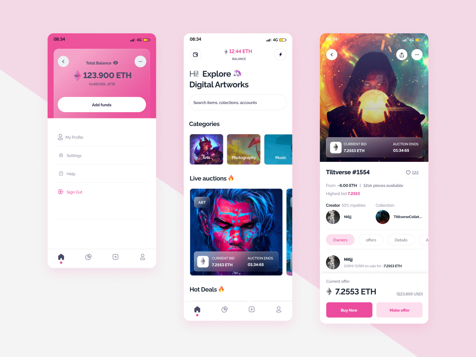 Varrie - An NFT Market place by Maurice Victor on Dribbble