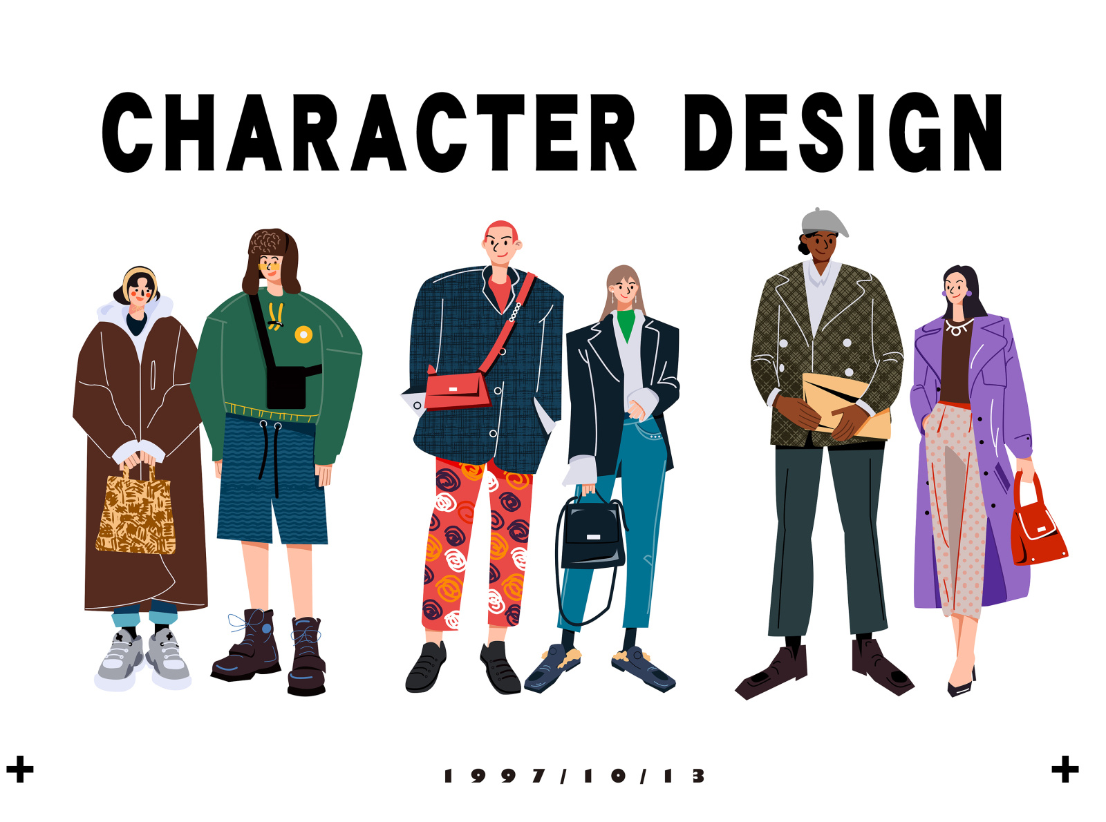 Character design illustrations by Jiaxin on Dribbble