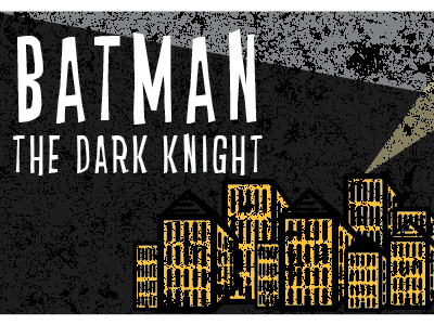 Batman vector poster by Kara Brooks on Dribbble