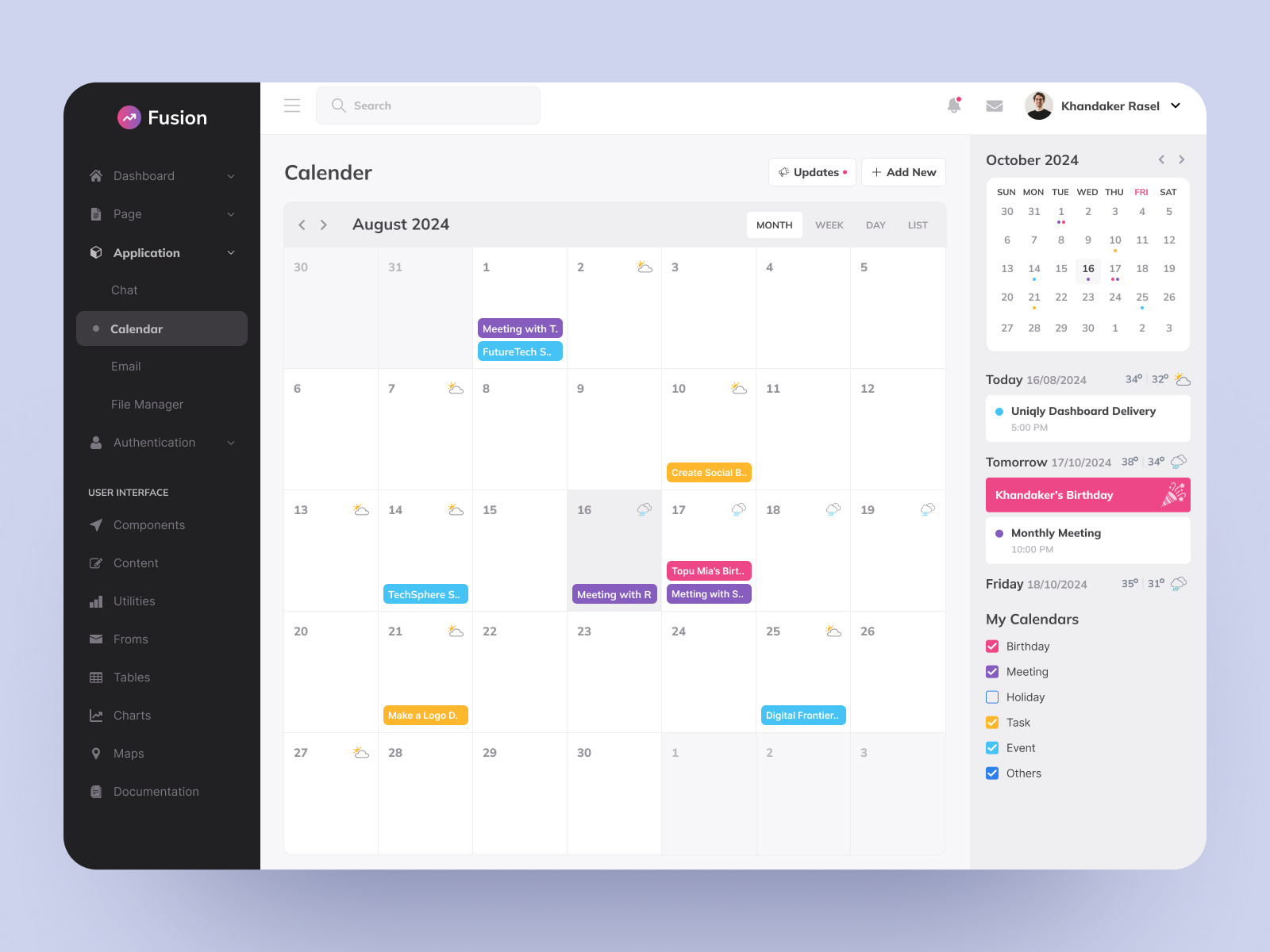 Dribbble - lector-admin-template.jpg by Khandaker Rasel