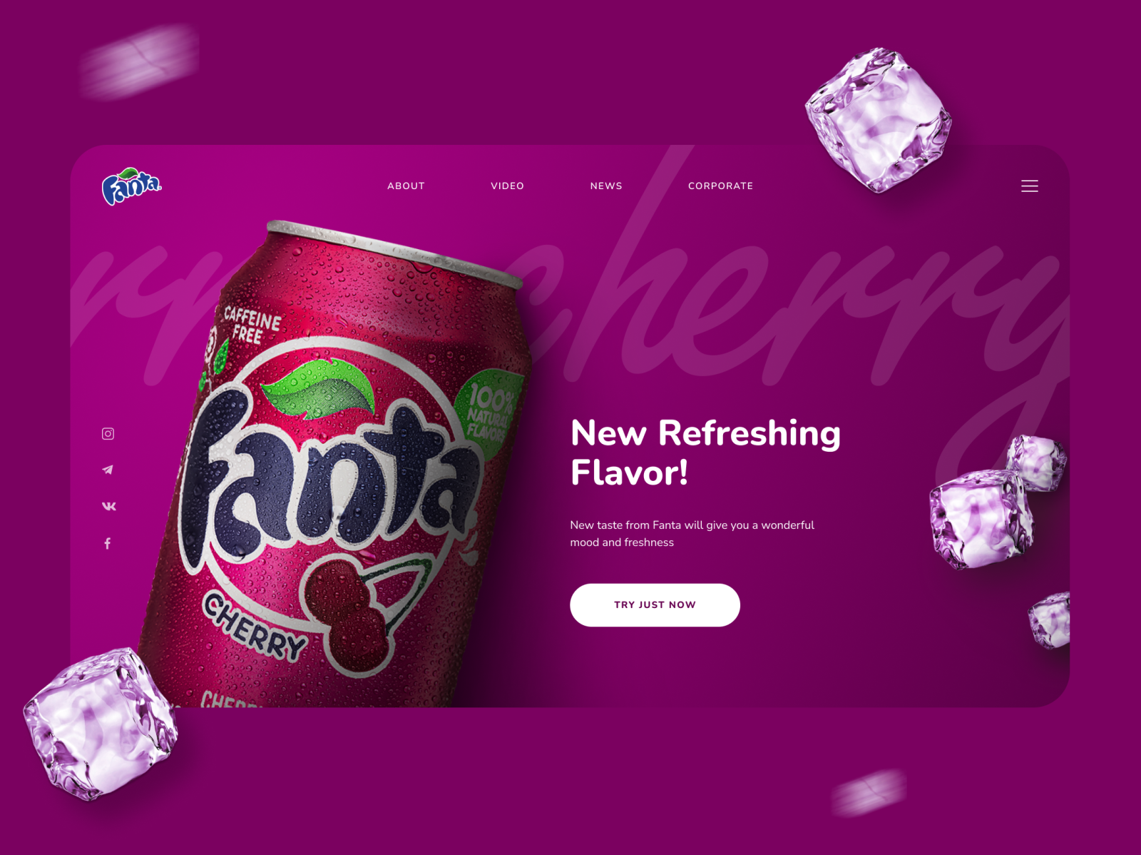 Fanta Cherry Promo Concept by Vera Terekhanova on Dribbble