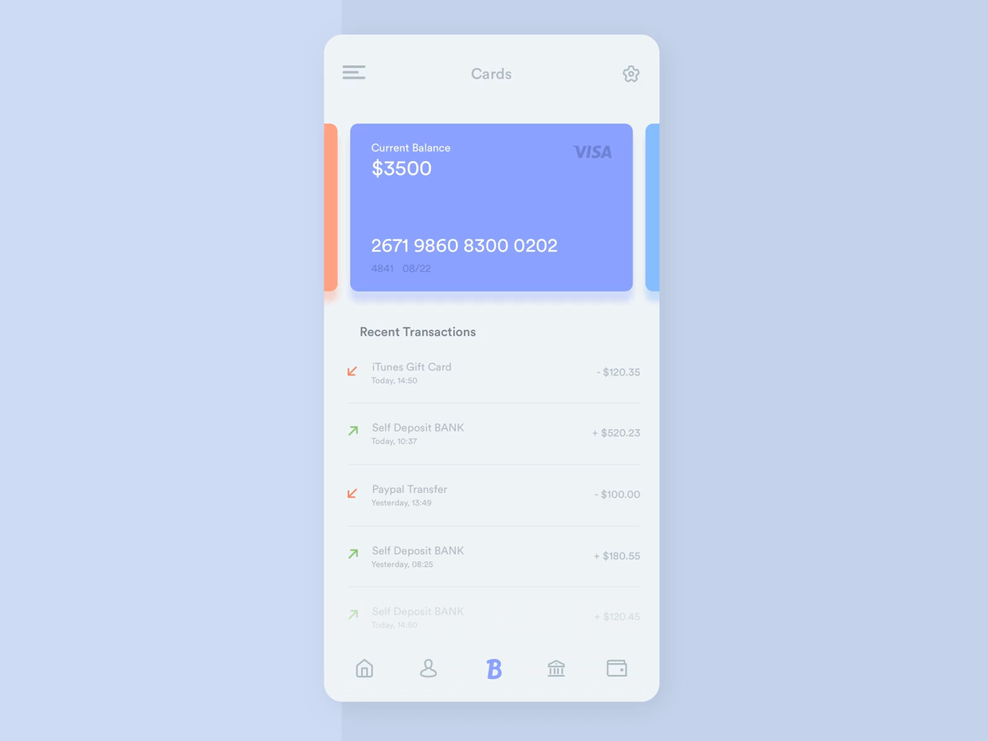 Cards - Simple Interaction by Othman Attaf on Dribbble