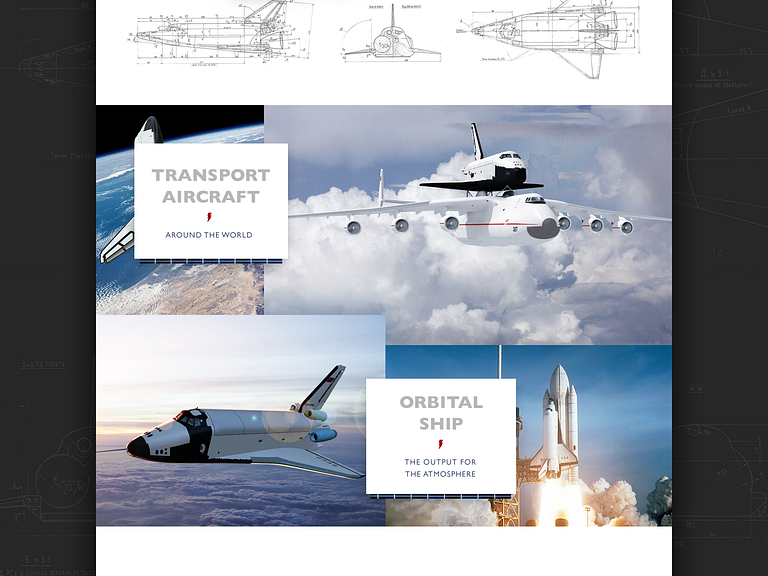 Buran's website by Vladimir Vorobyev on Dribbble