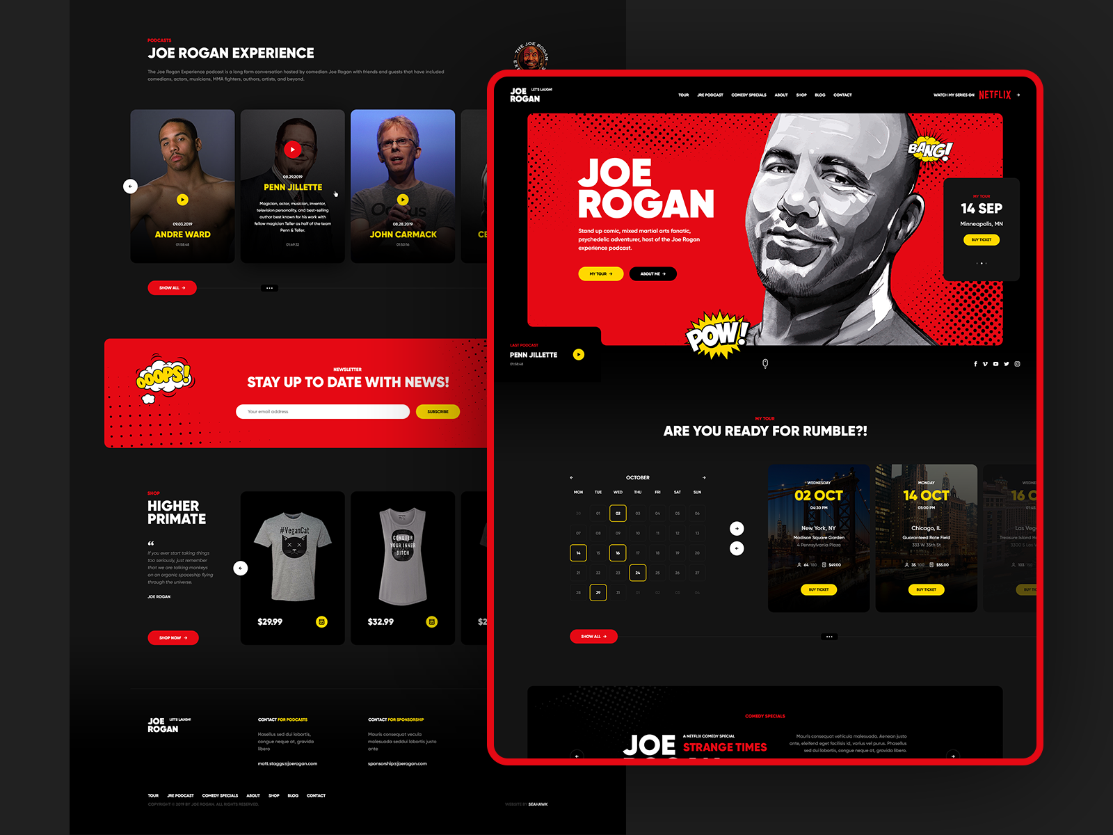 Joe Rogan 💥 by Mateusz Madura for Seahawk on Dribbble