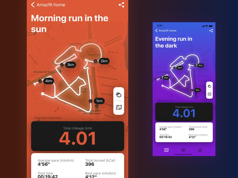 Running App by Axel NEMETH on Dribbble