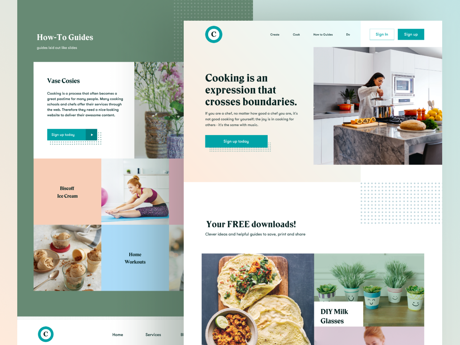 Cooking Website Design by Masudur Rahman on Dribbble