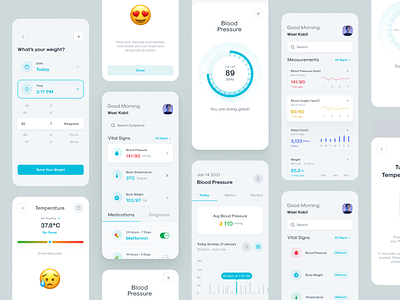 Virtual patient monitoring app by Masudur Rahman on Dribbble