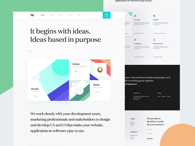 Maplewood Homepage Design by Masudur Rahman on Dribbble