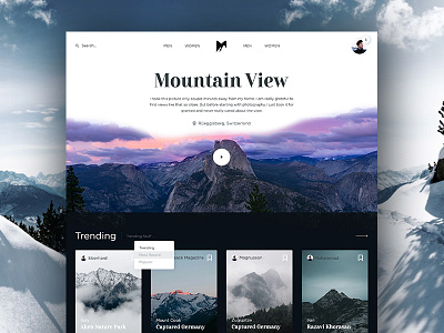Mountain View by Masudur Rahman on Dribbble