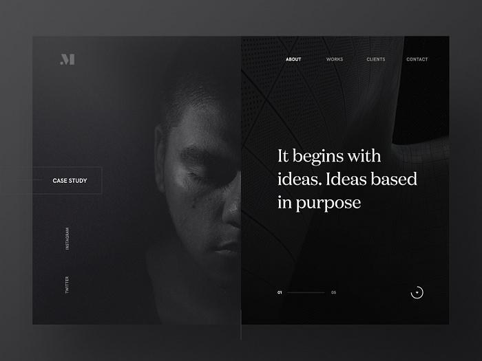 Matt Anderson Portfolio Exploration -- 02 by Masudur Rahman on Dribbble