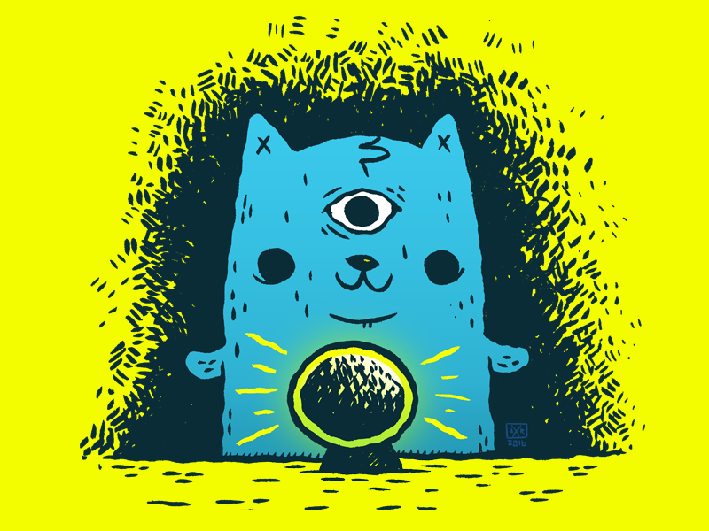 Psychic Kitty by Jetpacks and Rollerskates on Dribbble