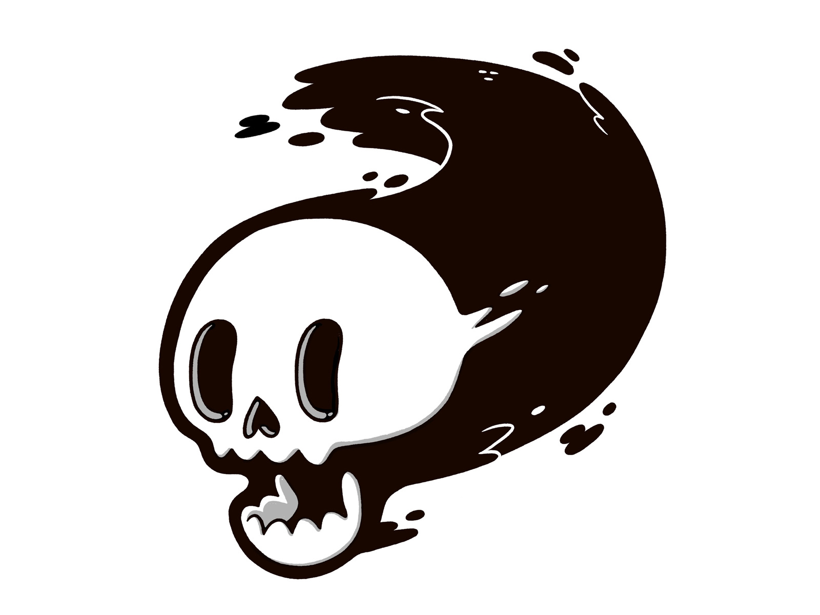 Floating Skull by Jetpacks and Rollerskates on Dribbble