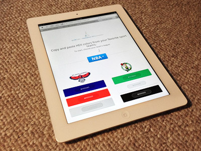 Team HEX Colors by Jim Nielsen on Dribbble