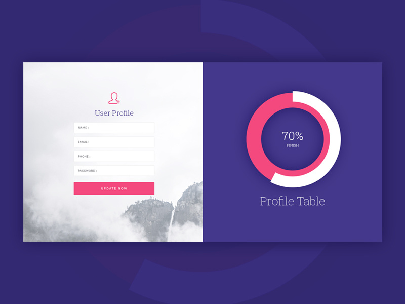 Profile Table by akhilwebfolio on Dribbble
