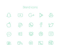 Social media and Brand icons Freebie by akhilwebfolio on Dribbble