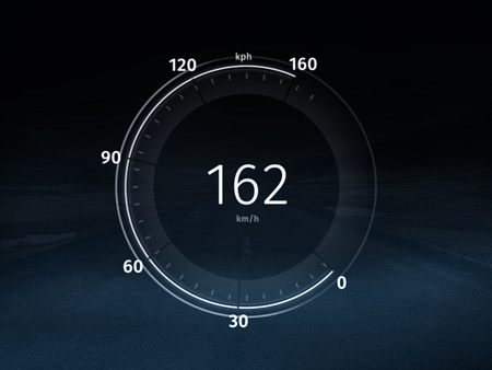 Speedometer UI by Aswin on Dribbble