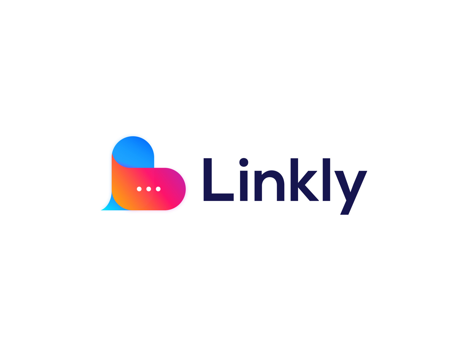 Linkly Chatting app logo design by Jowel Ahmed on Dribbble