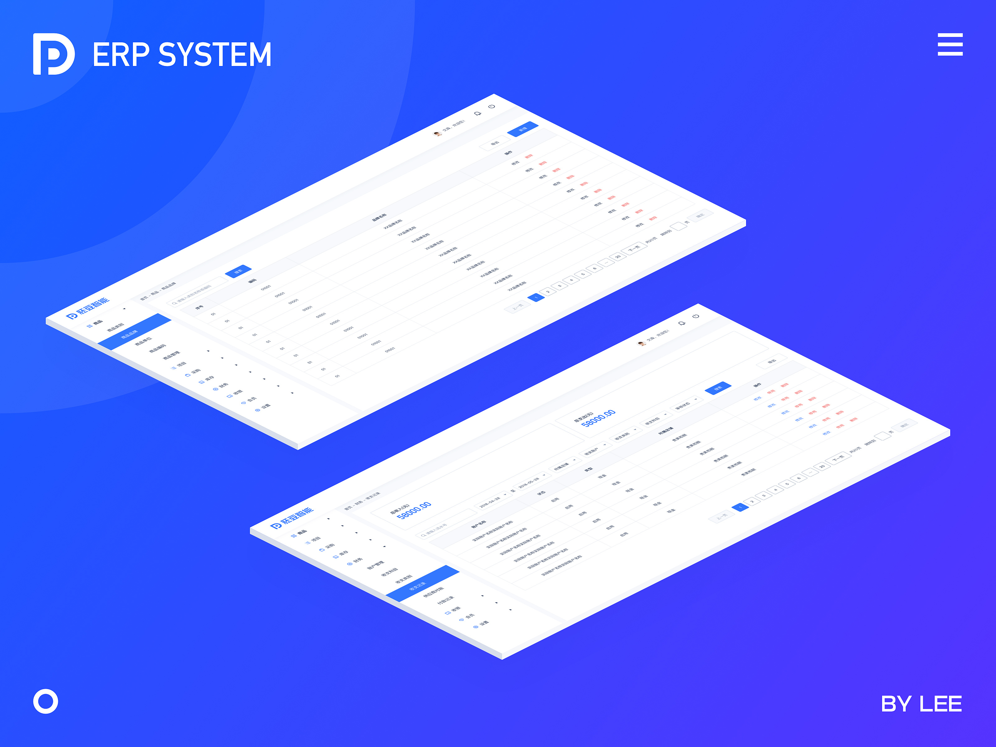 Erp System Interface by Lee on Dribbble