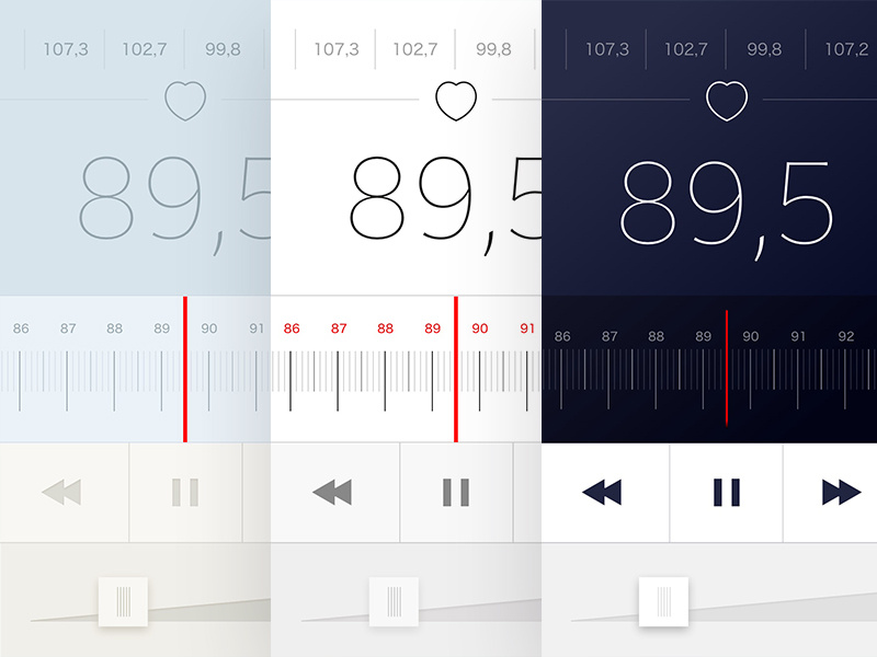 Radio App by Andrei Korytsev on Dribbble