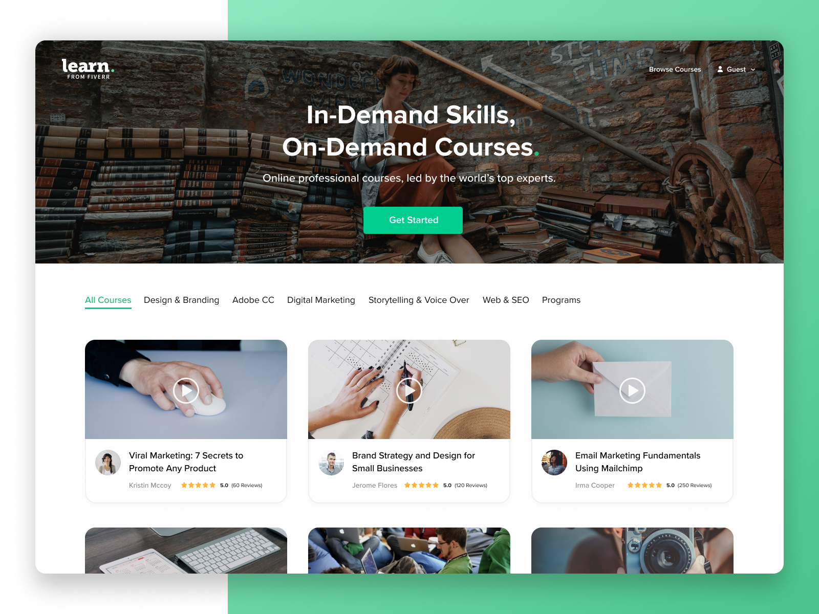 Fiverr Learn by Elad Naider for Fiverr Design on Dribbble