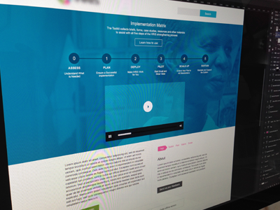 Nonprofit online toolkit by Frank Yonnetti on Dribbble