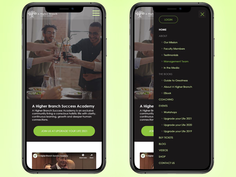 Main banner & mobile menu design & development by CJ Madolara on Dribbble