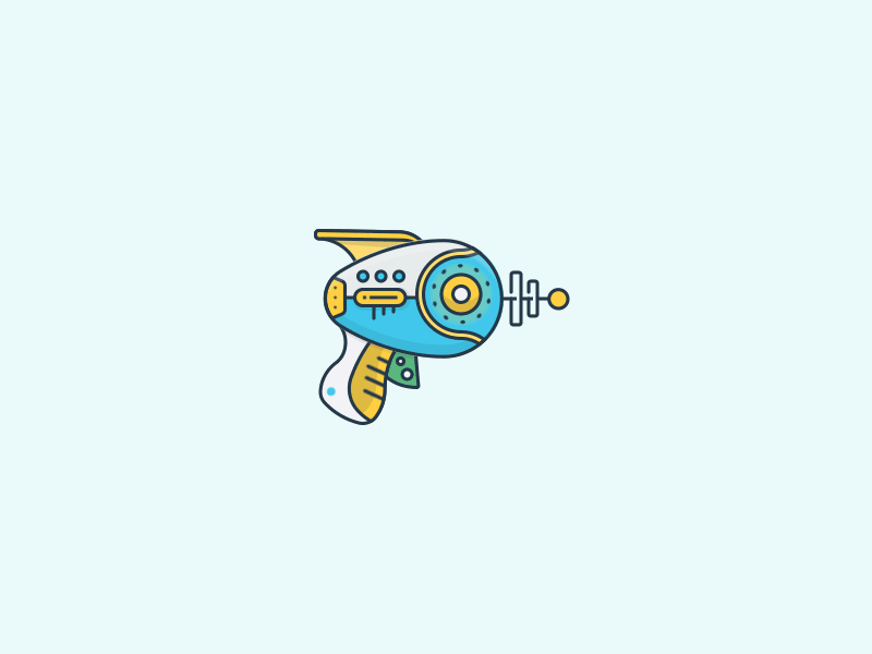 Raygun by Budi Tanrim on Dribbble