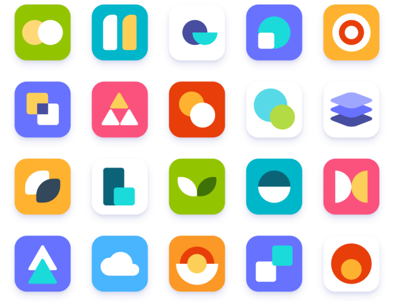 Geometric Icons by Jasmine Phong on Dribbble