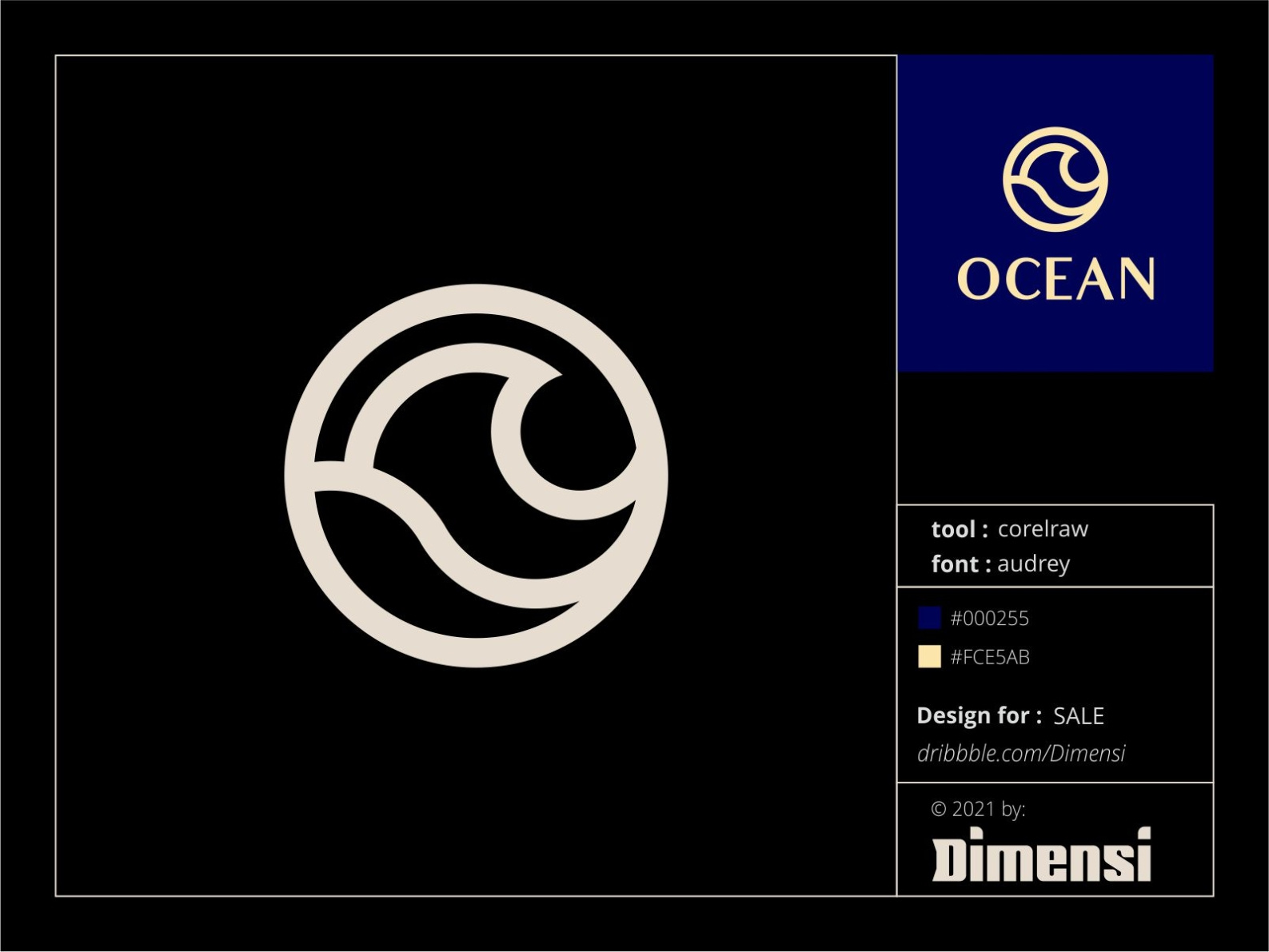 Simple waves logo by Dimensi on Dribbble