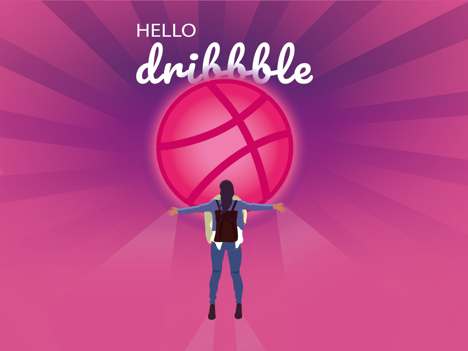 Hello, Dribble! by hastatobi on Dribbble