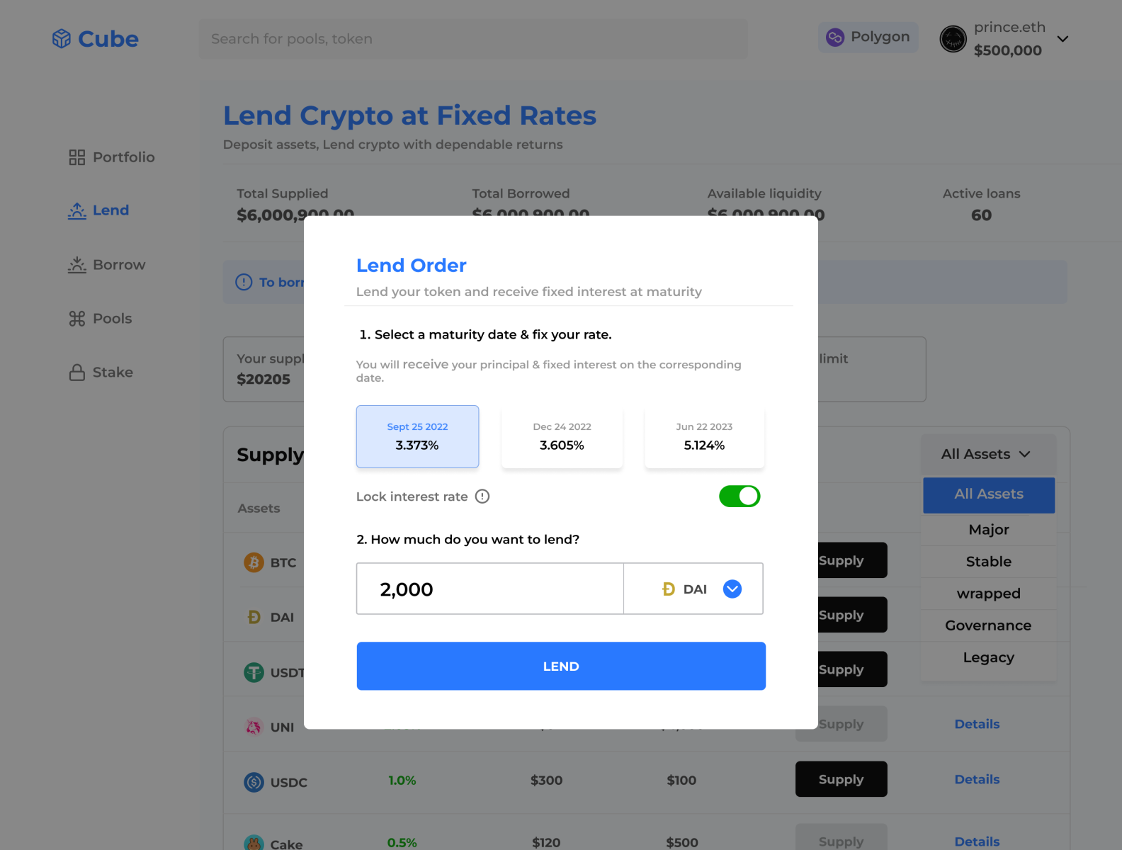 Cube - Lending Protocol Flow. by Prince Isaac on Dribbble