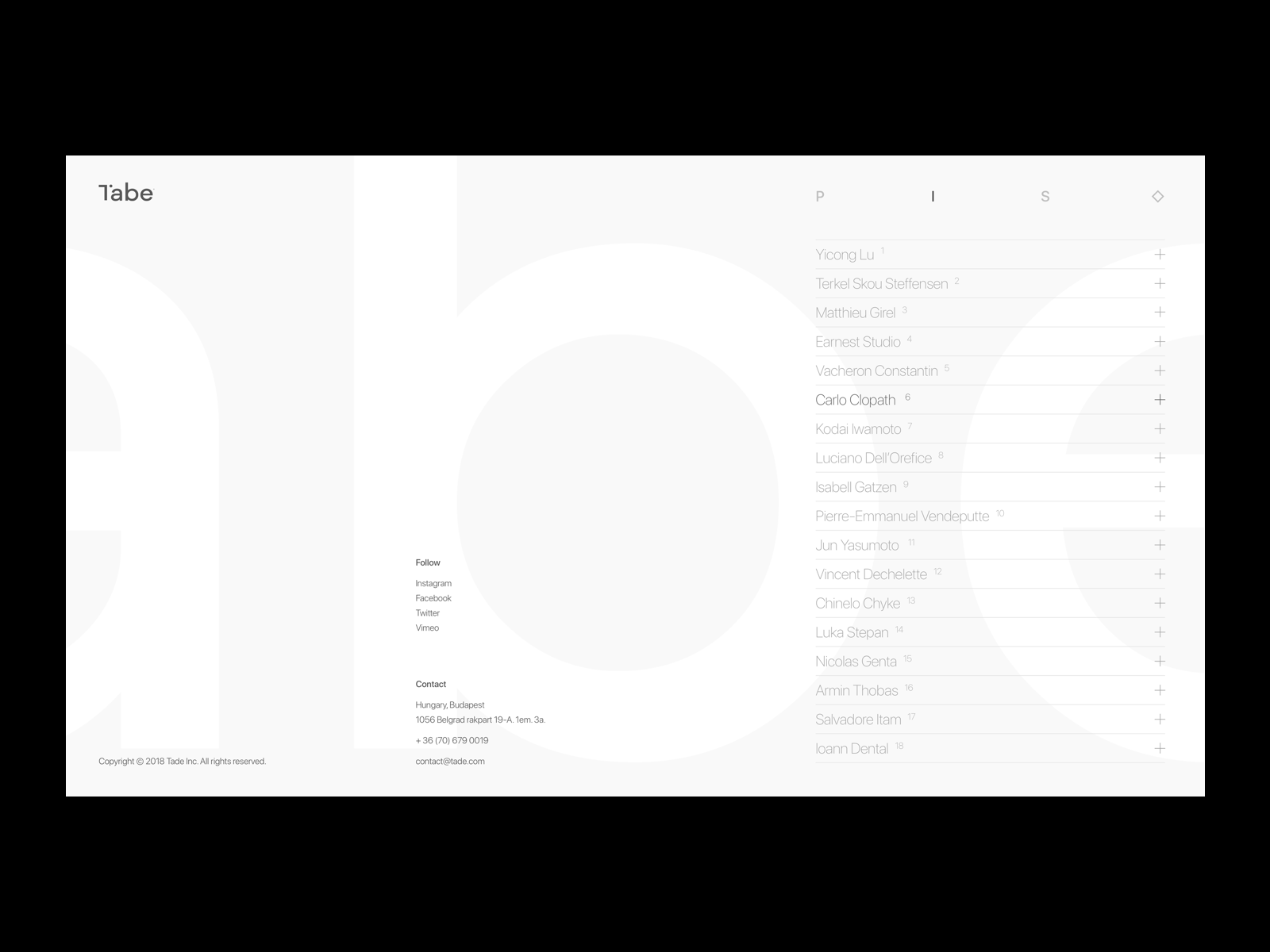 Tabe – Web Design by Viktor Horvath on Dribbble