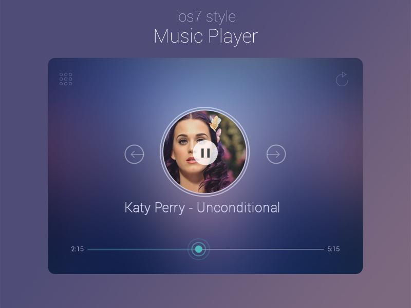 Music Player1 by Moazzam Ali | Creative Factory on Dribbble