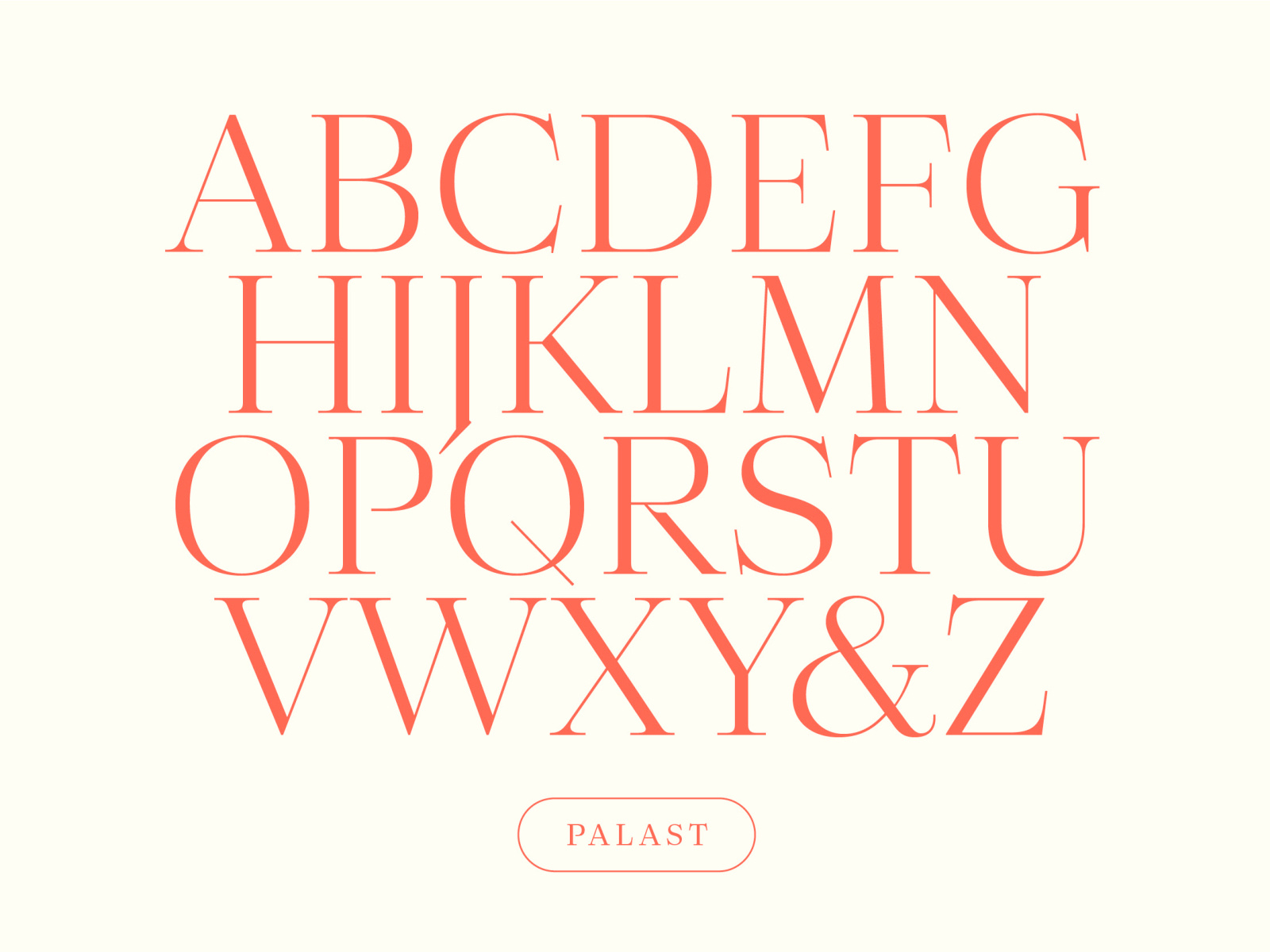 Palast Caps by HvD Fonts | Type Foundry on Dribbble