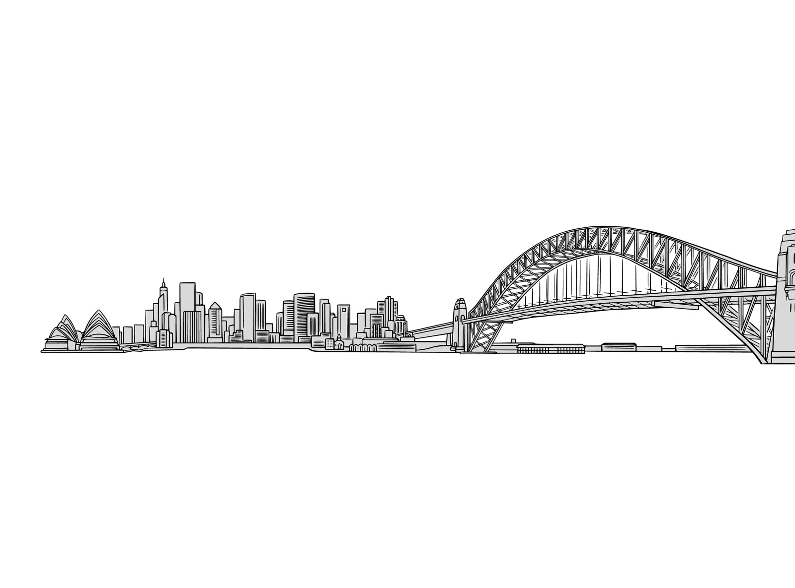 Harbor Bridge Illustration by Margarita Fedorenko on Dribbble