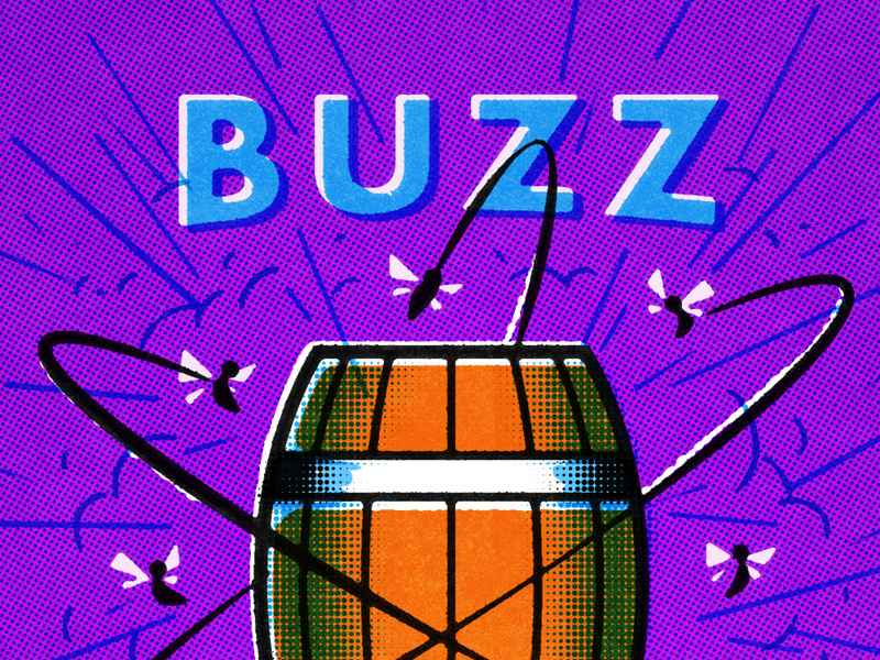 4WB // Buzz label by Matt Stevens on Dribbble