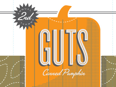 GUTS invitation labels by Matt Stevens on Dribbble