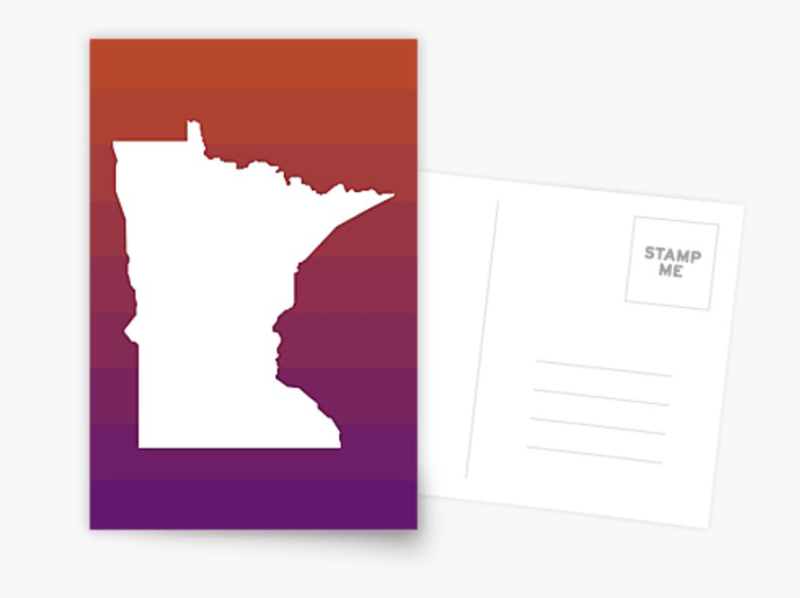 Minnesota Postcard by TJ Birnbaum on Dribbble