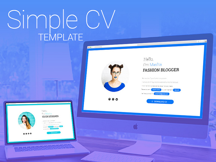 Browse thousands of Simple Cv images for design inspiration | Dribbble