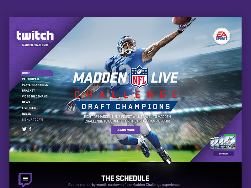Madden Challenge Concept By Thomas Klinger On Dribbble