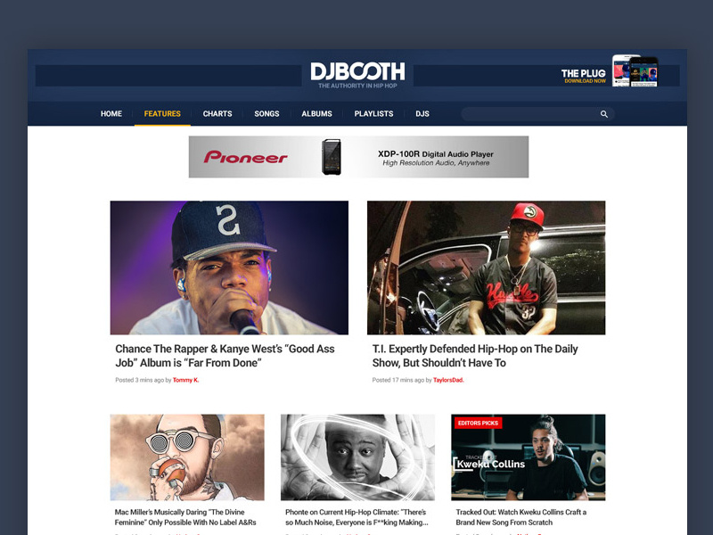 DJBooth.net by Thomas Klinger on Dribbble