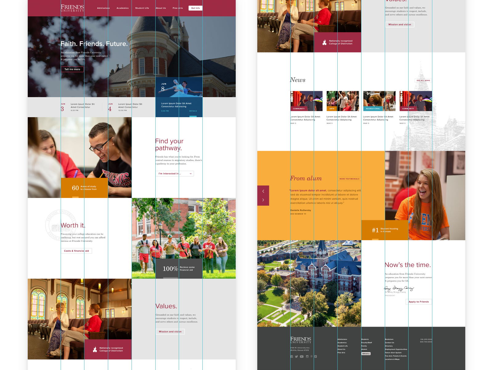 Friends University Home Layout by Jay Walter for Gardner Design on Dribbble