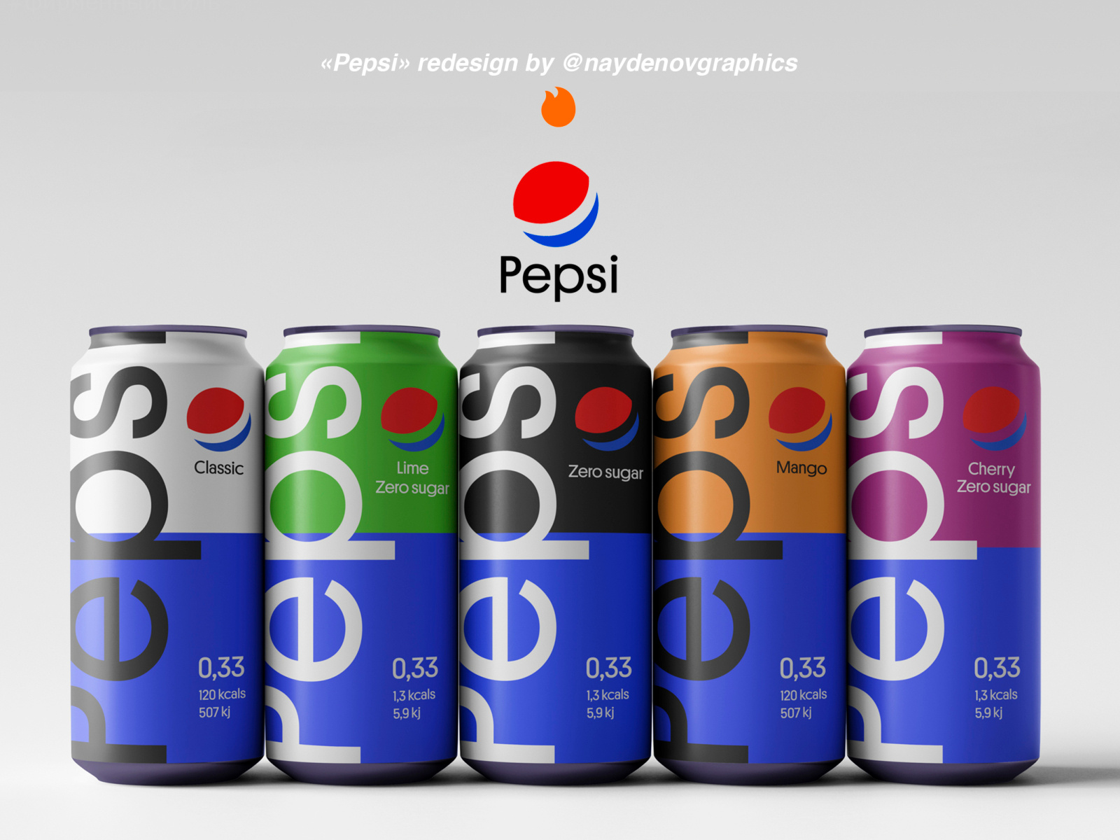 "Pepsi" redesign by Dmitry Naydenov on Dribbble