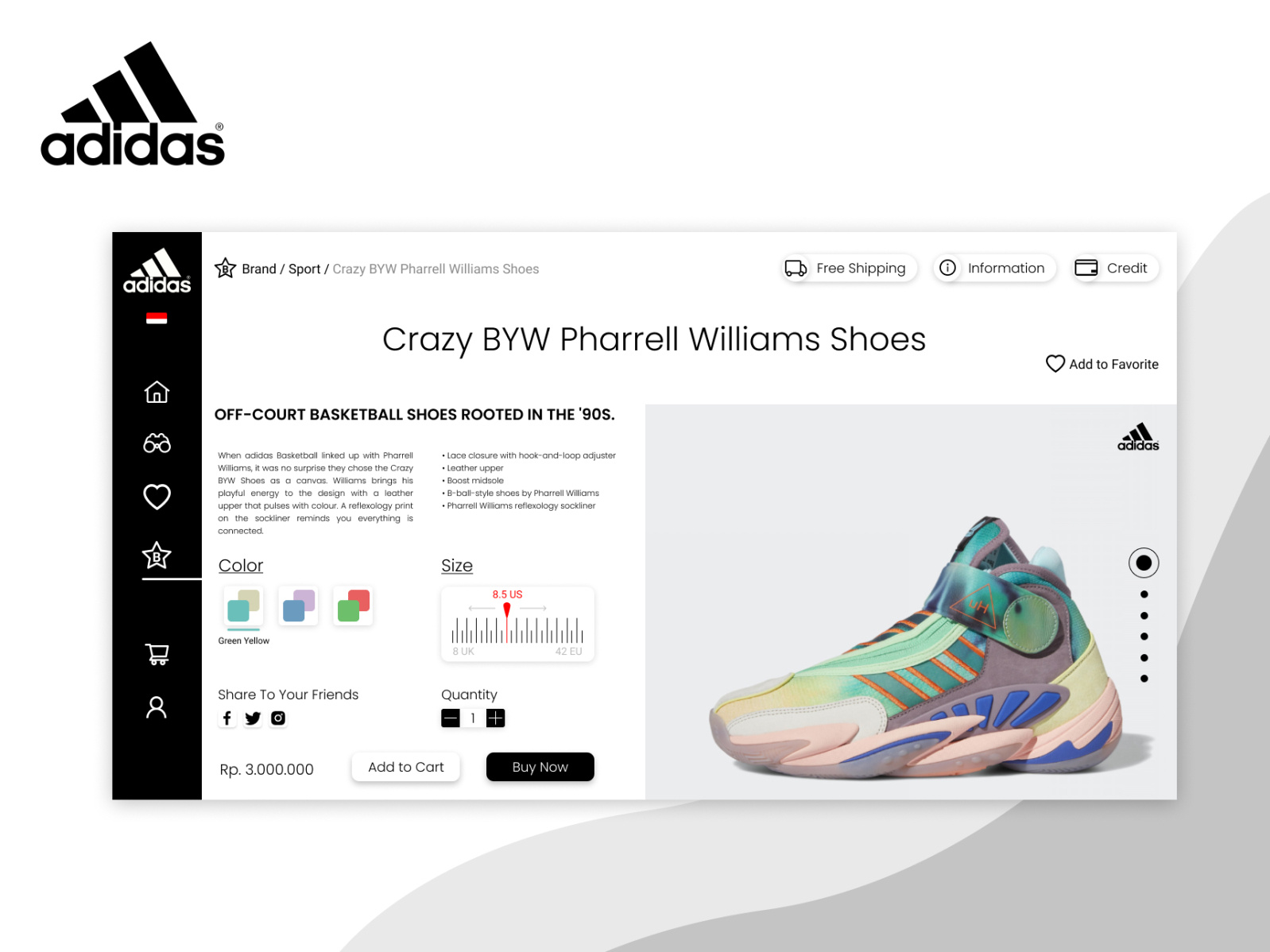 Adidas Redesign Concept by Rahadian Maulana on Dribbble
