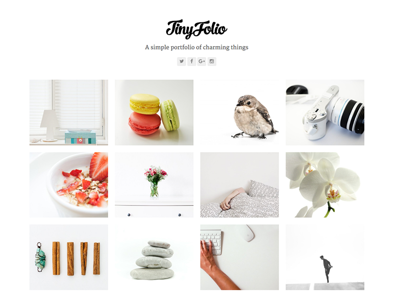 Tinyfolio - Total WordPress Theme Demo by WPExplorer on Dribbble