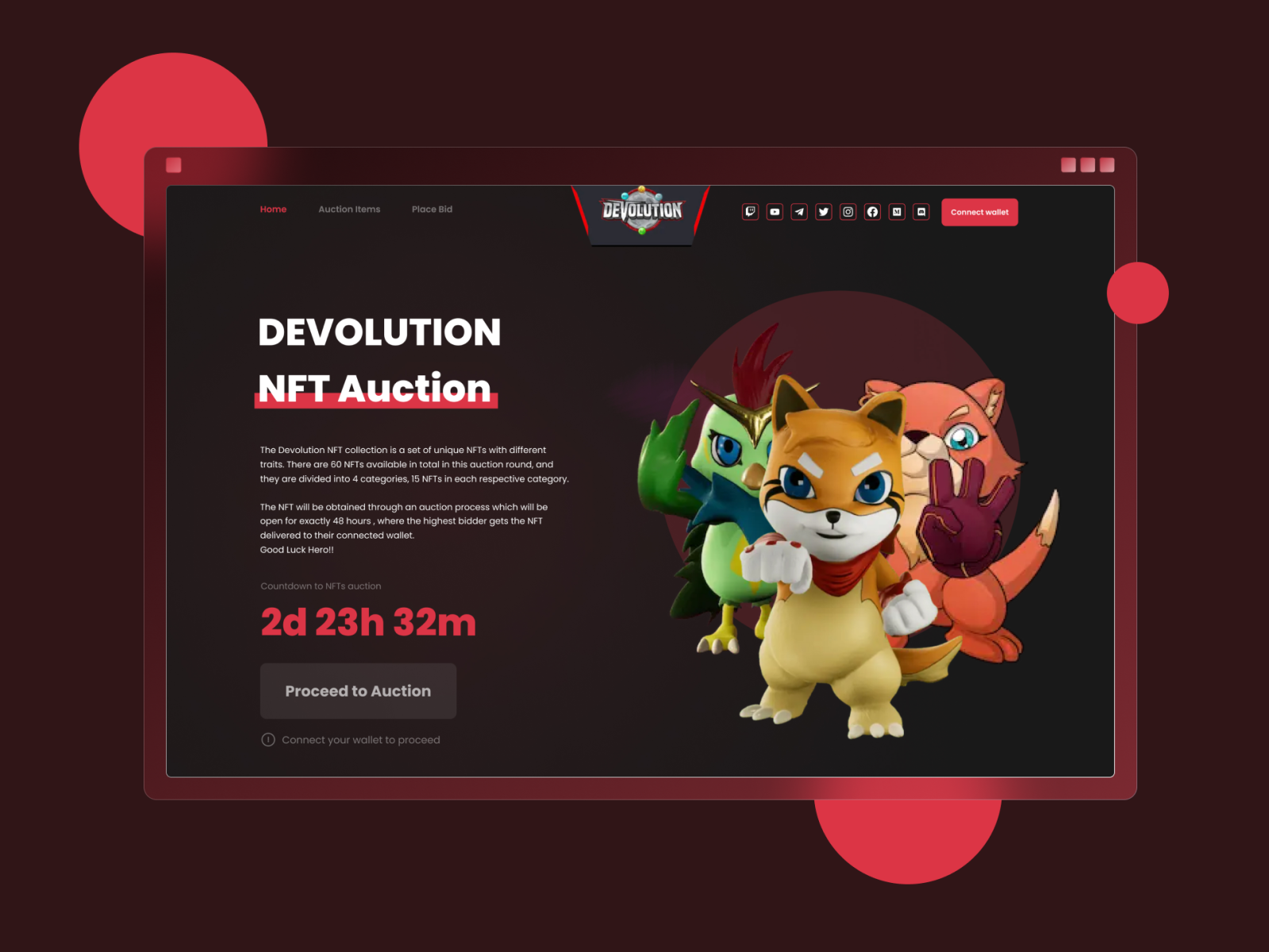 Devolution NFT Auction by Salaudeen Abolaji on Dribbble